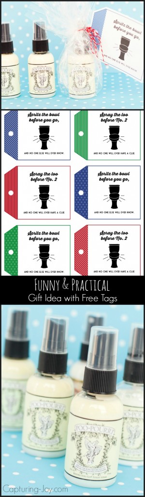 Poo-Pourri Gift Idea and free Printable Tag