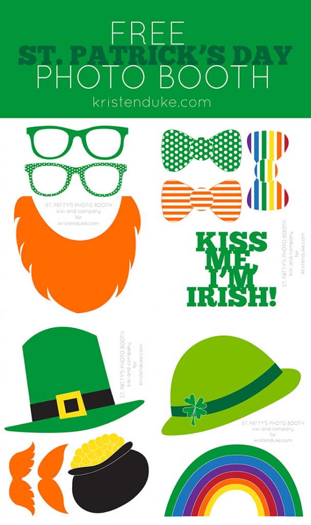 St. Patrick's Day Photo Booth Props - Capturing Joy with Kristen Duke