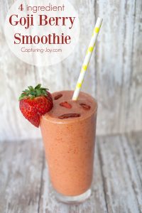 Goji Berry Smoothie Recipe - Capturing Joy with Kristen Duke